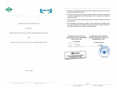 QAA and ASCAL have signed a cooperation agreement.